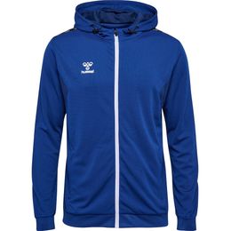 Hummel Athletic Zip-Up Hoodie 'AUTHENTIC' male Blue size XL