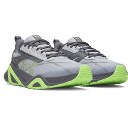 Under Armour Herren Trainingsschuh "UA CHARGED COMMIT TR 5", Gr. 42mod gray, castlerock, lumos lime, Leder, Synthetik, Textil, Schuhe