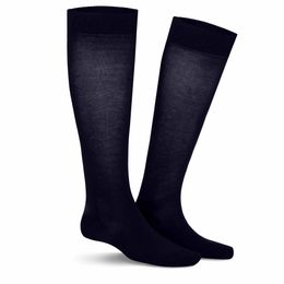 Kunert Herren Kniestr&uuml;mpfe "Kniestrumpf Richard", Gr. 47, schwarz, Obermaterial: 98% Baumwolle CO. 2% Elasthan EL., Socken