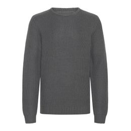 Blend Herren Strickfleece-Pullover "Strickpullover BHDeno", grau, Gr. S, Obermaterial: 50% Baumwolle CO. 50% Polyacryl PAN., Pullover