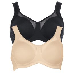 Anita Damen Entlastungs-BH "Entlastungs BH Clara", Gr. 80, bunt, Stoff, Obermaterial: 80% Polyamid PA. 20% Elasthan EL., BHs