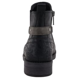 Mustang Shoes Damen Winterboots "Elfi", Gr. 40schwarz, Lederimitat, Textil, Schuhe, Winterboots mit Stretcheinsatz