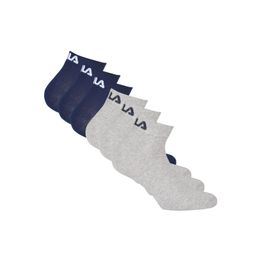 Fila Herren Kurzsocken "Socken 6er Pack", Gr. 39, blau, Obermaterial: 75% Baumwolle CO. 23% Polyester PES. 2% Elasthan EL., Socken