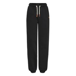 oxmo Damen Sweathose "Sweathose OXMille", schwarz, Gr. L, Obermaterial: 55% Polyester PES. 45% Baumwolle CO., Hosen