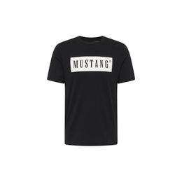 Mustang Herren T-Shirt "T-Shirt Style Austin 1er Pack", schwarz, Gr. S, Obermaterial: 100% Baumwolle CO(Bio)., Shirts