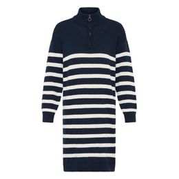 oxmo Damen Strickkleid "Strickkleid OXFsanva", blau, Gr. XS, Obermaterial: 70% Baumwolle CO. 30% Polyester PES., Kleider