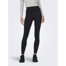 Only Play Damen Funktionstights "ONPJAM-3-SANA XHW TIGHTS NOOS", schwarz, Gr. XS, unifarben, Jersey, Obermaterial: 80% Nylon, 20% Elasthan, Hosen,