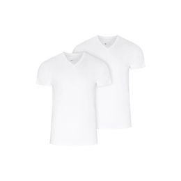 Jockey Damen T-Shirt "T-Shirt American V-Neck Shirt 2P 2er Pack", wei&szlig;, Gr. XL, Obermaterial: 100% Baumwolle CO., Shirts