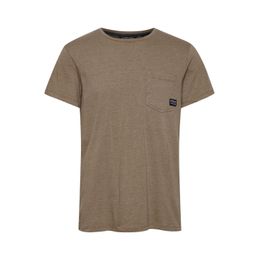 11 Project Herren T-Shirt "T-Shirt PRLewi", braun, Gr. XXL, Obermaterial: 60% Baumwolle CO. 40% Polyester PES., Shirts