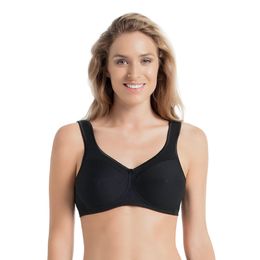 Damen Entlastungs-BH "Jana", ANITA SINCE 1886, Gr. 105, schwarz, Piqu&eacute;, Obermaterial: 80% Baumwolle, 15% Polyamid, 5% Elasthan, BHs, Baumwollmix,