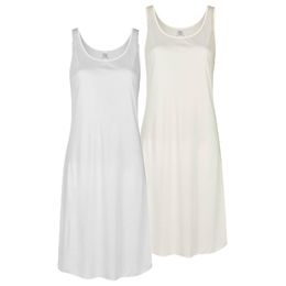 Nina von C. Damen Unterkleid "2er Pack Unterkleid L&auml;nge 90 cm Elegance", Gr. 38, bunt, Obermaterial: 81% Viskose CV. 19% Polyester PES., Kleider