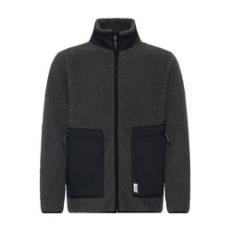 North Bend Herren Pl&uuml;schjacke "Pl&uuml;schjacke NBGalonne M Teddy Jacket", grau, Gr. M, Obermaterial: 100% Polyester Pol. recyc.., Jacken