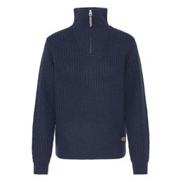 oxmo Damen Troyer "Troyer OXEdna", blau, Gr. S, Obermaterial: 100% Polyacryl PAN., Pullover