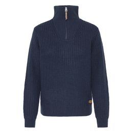 oxmo Damen Troyer "Troyer OXEdna", blau, Gr. L, Obermaterial: 100% Polyacryl PAN., Pullover