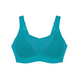 Anita Damen Sport-BH "Sport BH air control DeltaPad", Gr. 90, blau, Stoff, Obermaterial: 49% Polyamid PA. 39% Polyester PES. 12% Elasthan EL., BHs