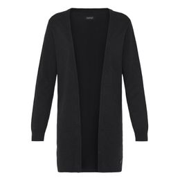 oxmo Damen Strickjacke "Strickjacke OXAida", schwarz, Gr. S, Obermaterial: 70% Viskose CV. 30% Polyamid PA., Strickjacken