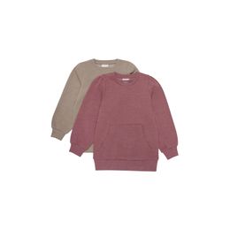 Minymo M&auml;dchen Sweatshirt "Rundhalspullover MISweatshirt", rot, Gr. 92, Obermaterial: 60% Baumwolle CO. 40% Polyester PES., Blusen