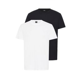 North Bend Herren Rundhalsshirt "Rundhalsshirt NBGarfinkel M", schwarz, Gr. M, Obermaterial: 60% Baumwolle CO. 40% Polyester PES., Shirts