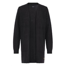 oxmo Damen Strickjacke "Strickjacke OXEdna", schwarz, Gr. XL, Obermaterial: 100% Polyacryl PAN., Strickjacken