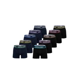 Jack & Jones JACK & JONES Herren Boxershorts "Boxershort JACLIMES SOLID TRUNKS 10 PACK 10er Pack", Gr. XL, bunt, Obermaterial: 95% Baumwolle CO. 5% Elasthan EL.,