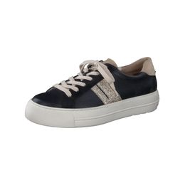 Paul Green Damen Sneaker "Paul Green Sneaker Leder/Textil", Gr. 43, gold, Leder, Textil, Schuhe