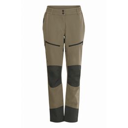 North Bend Damen Trekkinghose "Trekkinghose NBAvalina", braun, Gr. 40, unifarben, Obermaterial: 91% Polyester PES. 9% Elasthan EL., Hosen