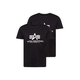 Alpha Industries T-Shirt Herren Gr&ouml;&szlig;e 5XL schwarz / wei&szlig;