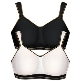 Viania Damen Sport-BH "2er Pack Sport BH intense", Gr. 90, bunt, Obermaterial: 89% Polyester PES. 6% Elasthan EL. 5% Polyamid PA., BHs