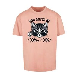 F4NT4STIC Shirt 'K&auml;tzchen You Gotta Be Kitten Me!' male Orange size S