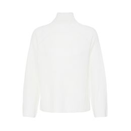 oxmo Damen Strickfleece-Pullover "Strickpullover OXNelly", wei&szlig;, Gr. L, Obermaterial: 50% Polyacryl PAN. 50% Polyacryl PAN recyc.., Pullover