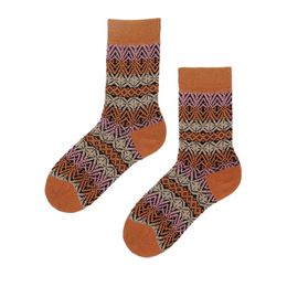 Hudson Damen Socken "Socke Cosmic Nordic", Gr. 35, rot, Obermaterial: 46% Polyamid PA. 28% Wolle WO. 20% Viskose CV. 6% Kaschmir WS., Socken