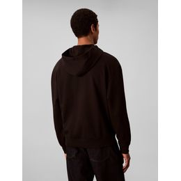 Calvin Klein Herren Kapuzensweatshirt "LS EU STANDARD LOGO 350TERRY PO", schwarz, Gr. M, unifarben, Web, Obermaterial: 100% Baumwolle, Sweatshirts,