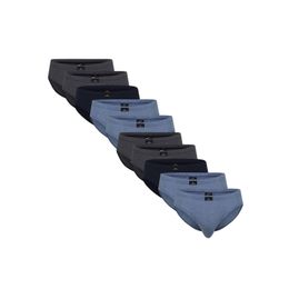 G&ouml;tzburg G&Ouml;TZBURG Herren Slip "Slip 10er Pack", Gr. L, blau, Obermaterial: 100% Baumwolle CO., Unterhosen