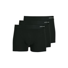 Jack & Jones JACK & JONES Herren Boxershorts "Boxershort JACBASIC TRUNKS 3 PACK 3er Pack", Gr. XL, schwarz, Obermaterial: 65% Viskose CV. 30% Baumwolle CO. 5%