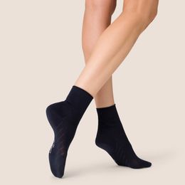 Kunert Damen Socken "Socke Fresh Up", Gr. 39, schwarz, Obermaterial: 62% Baumwolle CO. 36% Polyamid PA. 2% Elasthan EL., Socken