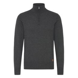 Blend Herren Troyer "Troyer BHFilip", grau, Gr. M, Obermaterial: 70% Baumwolle CO recyc.. 30% Polyester Pol. recyc.., Pullover
