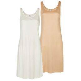 Nina von C. Damen Unterkleid "2er Pack Unterkleid L&auml;nge 90 cm Elegance", Gr. 50, bunt, Obermaterial: 81% Viskose CV. 19% Polyester PES., Kleider