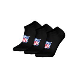 NFL Herren Sneakersocken "Socken NFL SHIELD 3Pack Sneaker Socks 3er Pack", Gr. 43, schwarz, Obermaterial: 69% Baumwolle CO. 30% Polyester PES. 1%