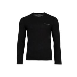 Emporio Armani Herren Longsleeve "Longsleeve Pure Cotton 1er Pack", schwarz, Gr. L, Obermaterial: 100% Baumwolle CO., Shirts