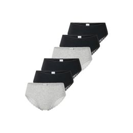 Schiesser Damen Slip "Slip 6er Pack", Gr. M, bunt, Obermaterial: 95% Baumwolle CO. 5% Elasthan EL., Unterhosen
