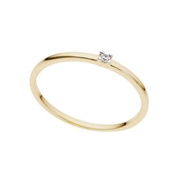 Firetti Damen Solit&auml;rring "Schmuck Geschenk Gold 333 Damenring Verlobungsring Goldring Solit&auml;r", 17, 0,02 P2 = erkennbare Einschl&uuml;sse, Diamanten
