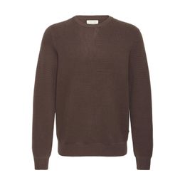 Casual Friday Herren Strickfleece-Pullover "Strickpullover CFTHEO", braun, Gr. L, Obermaterial: 39% Baumwolle CO. 34% Polyester PES. 27% Viskose CV.,
