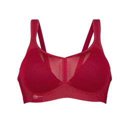 Anita Damen Sport-BH "Sport BH air control DeltaPad", Gr. 65, rot, Stoff, Obermaterial: 49% Polyamid PA. 39% Polyester PES. 12% Elasthan EL., BHs