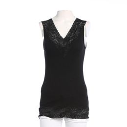 rosemunde Top / Seidentop Damen Gr&ouml;&szlig;e M Second Hand schwarz