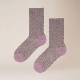 Kunert Damen Socken "Socke Honeycomb", Gr. 39, rosa, Obermaterial: 40% Baumwolle CO. 28% Polyamid PA. 26% Viskose CV. 4% Polyester PES. 2% Elasthan