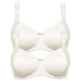 SuSa Damen Minimizer-BH "2er Pack Minimizer BH mit B&uuml;gel London", Gr. 95, beige, Obermaterial: 77% Polyamid PA. 23% Elasthan EL., BHs