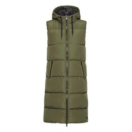 oxmo Damen Longweste "Longweste OXSolice", gr&uuml;n, Gr. XXL, Obermaterial: 100% Polyester PES., Westen