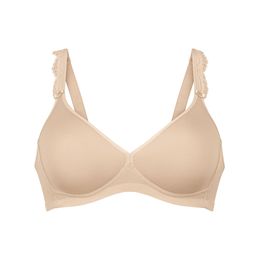 Anita Damen T-Shirt-BH "Soft BH Selma", Gr. 70, beige, Stoff, Obermaterial: 60% Polyester PES. 27% Polyamid PA. 13% Elasthan EL., BHs