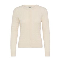 oxmo Damen Strickjacke "Strickjacke OXISASJA", beige, Gr. L, Obermaterial: 70% Viskose CV. 30% Nylon NY., Strickjacken