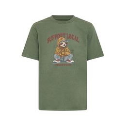 Blend Herren Rundhalsshirt "Rundhalsshirt BHIrving", gr&uuml;n, Gr. S, Obermaterial: 100% Baumwolle CO., Shirts